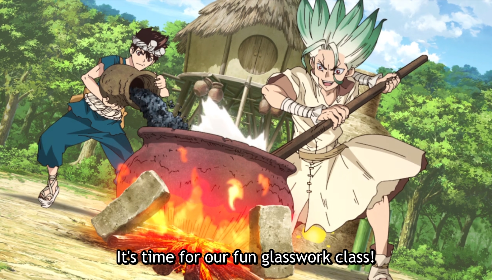 Dr. Stone Episode 11 - Focus - I drink and watch anime