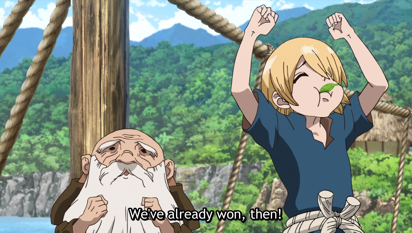 Dr. Stone Episode 14 - Math Montage - I drink and watch anime